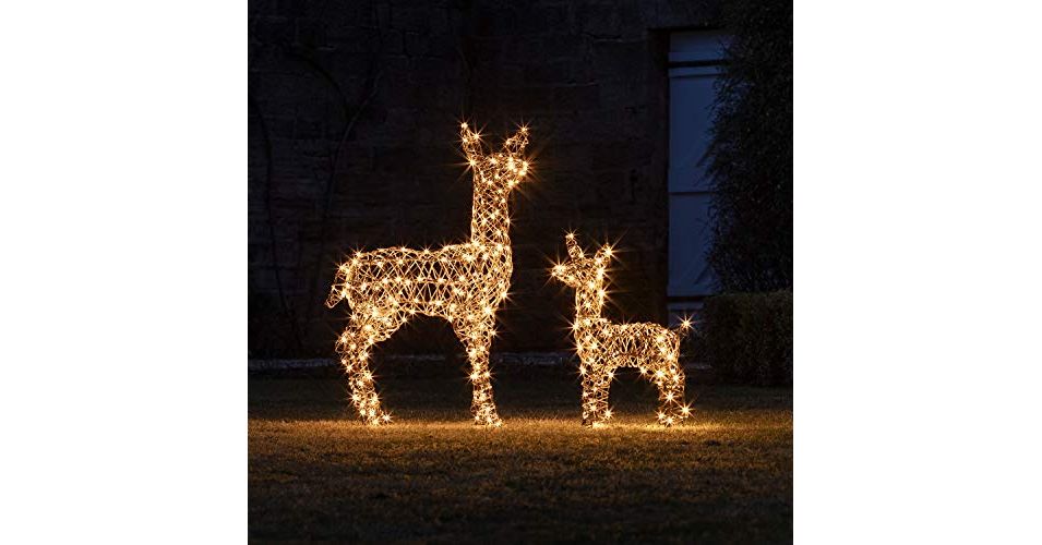 Lights4fun Set di Renna e Cerbiatto Natalizio Luminosi | QualeScegliere.it