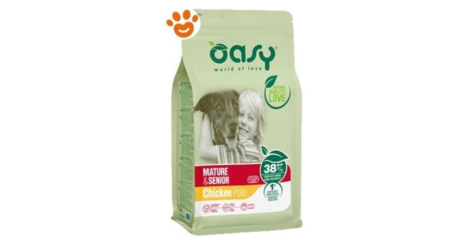 Oasy Lifestage Mature & Senior Pollo 12kg | QualeScegliere.it
